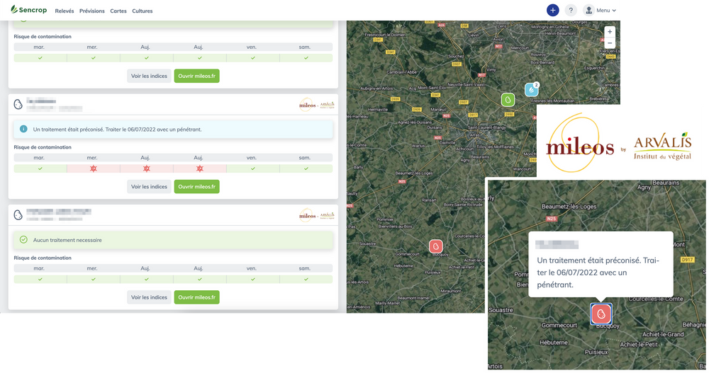 Gérer le risque mildiou en un clic : Sencrop intègre les ...